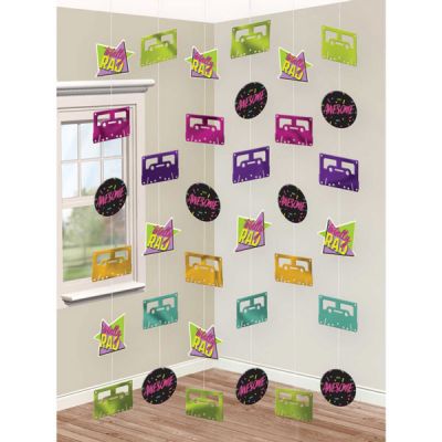 Awesome Party 80's Hanging String Decorations – The Party Superstore