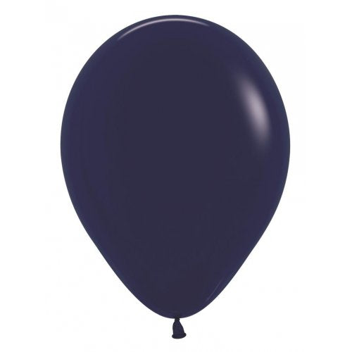 11 Inch Round Navy Blue Sempertex Plain Latex Balloons UNINFLATED – The ...