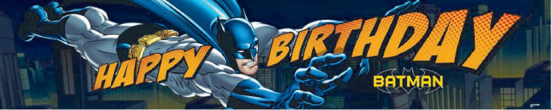 Batman Happy Birthday Plastic Banner – The Party Superstore