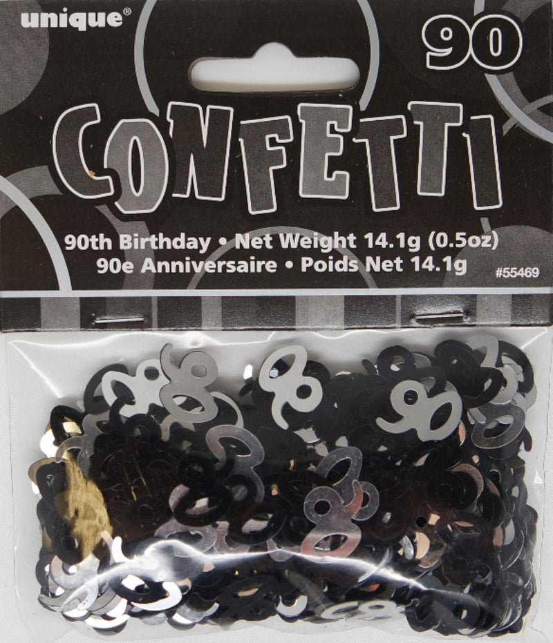 Glitz Black And Silver 90 Confetti – The Party Superstore