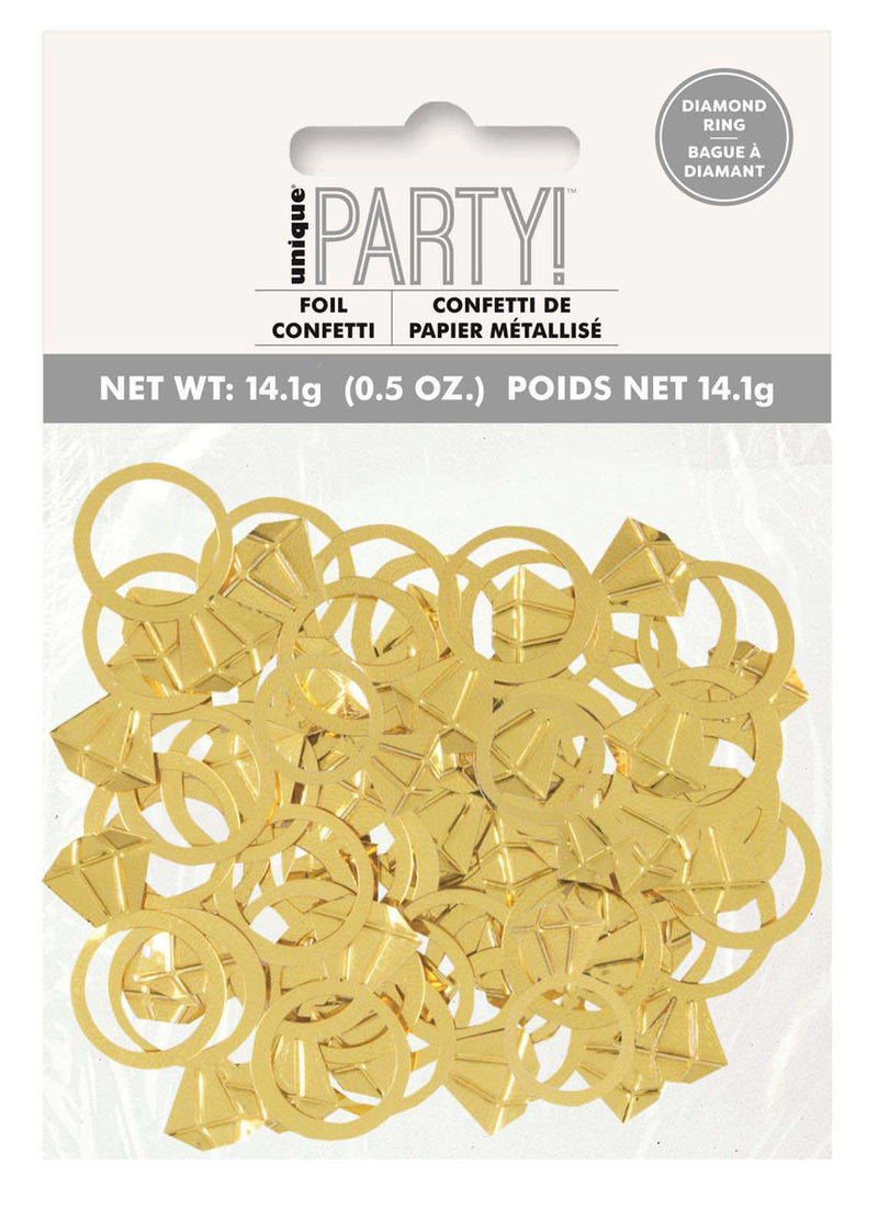 Gold Diamond Rings Confetti – The Party Superstore