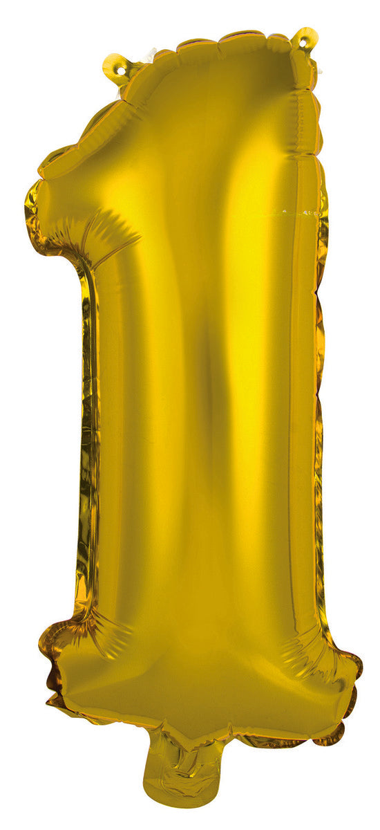Gold Number 1 Foil Balloon 35cm - Air Fill Only – The Party Superstore