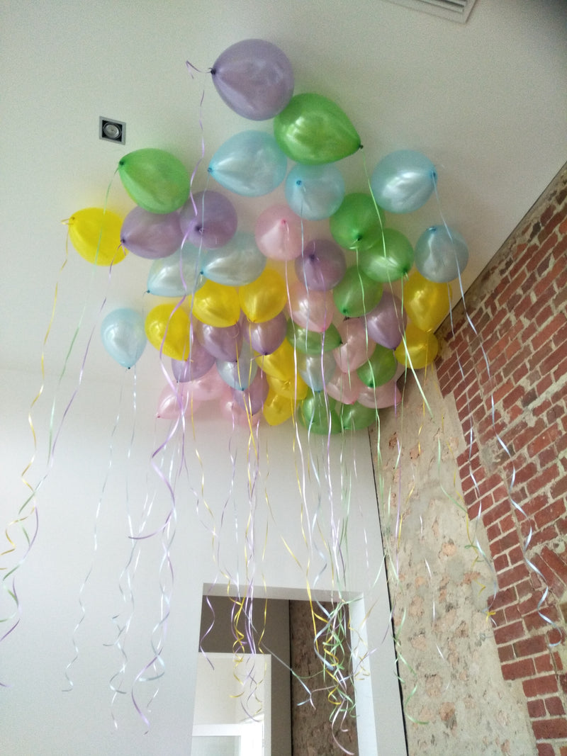 Loose Helium Filled Latex Balloon with Ribbon – The Party Superstore