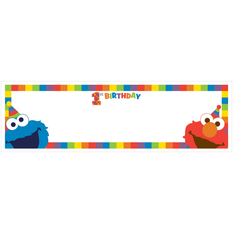 Sesame Street 1st Birthday Personalized Giant Banner Kit – The Party ...