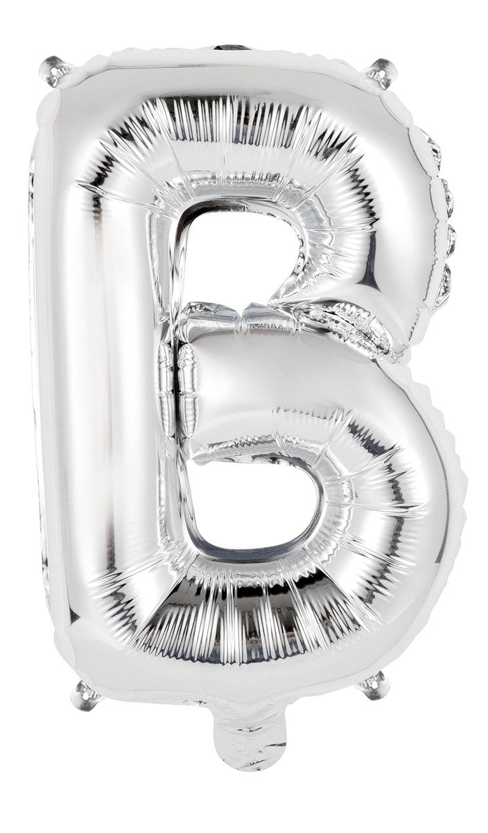 Silver Letter B Foil Balloon 35cm - Air Fill Only – The Party Superstore