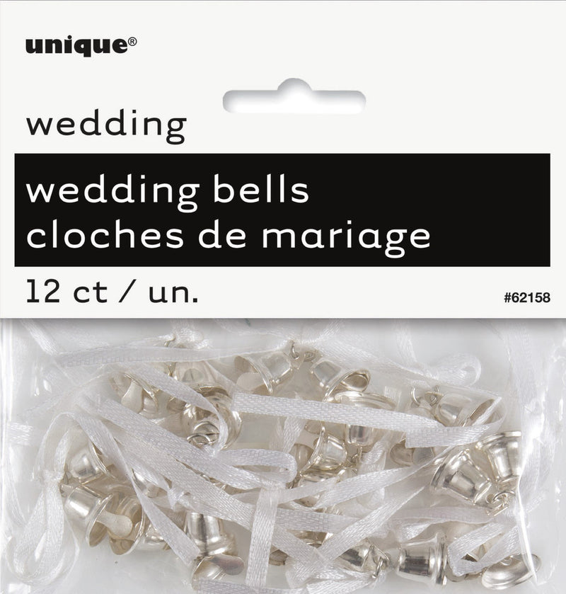 Silver Wedding Bells - Pack of 12 – The Party Superstore